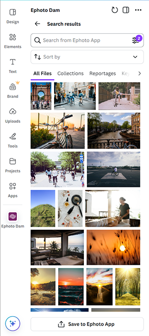 Ephoto Dam for Canva